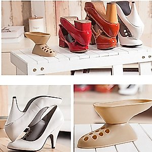 GserGdK Shoe Slots Organizer, Stackable Shoe Slots Space Saver, Household Double Deck Shoe Rack Holder for Closet Organization (1Pc, Random)