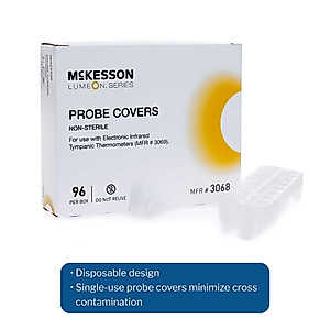 McKesson LUMEON Probe Cover for Tympanic Thermometer, Non-Sterile, 96 Count
