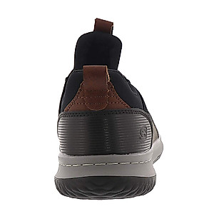 Skechers Men's Classic Fit-Delson-Camden Sneaker,black/Grey,10.5 M US