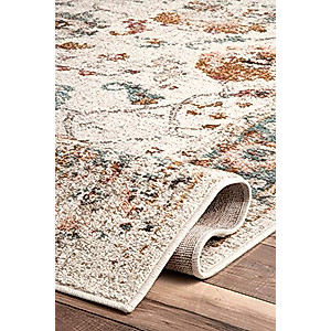 nuLOOM Cecil Vintage Floral Area Rug, 6' 7" x 9', Beige
