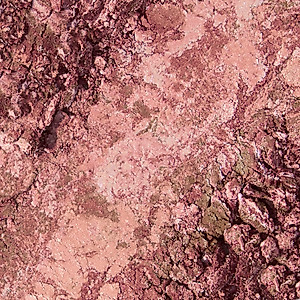 LAURA GELLER NEW YORK Baked Blush-n-Bronze 2-in-1 Bronzer Blush, Rose Bronze - Retractable Angled Kabuki Brush