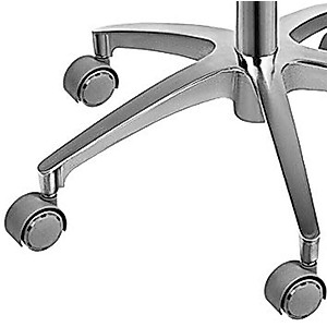 GAOXINGSHOP Ottomans Footstools Black Saddle Stool Adjustable Swivel Lift Ergonomic Stool Rolling Saddle Chair Office Stool (Size : 48 * 52-59cm)