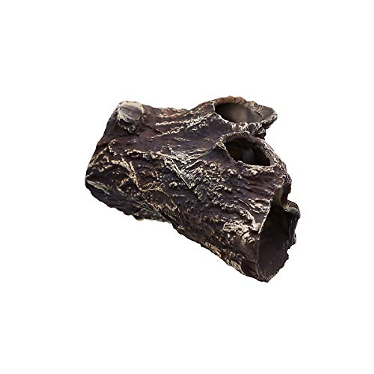 Plecoceramics Large Aquarium Cave Hiding Place for Fish Ceramic Decoration Hideout Tree Trunk Log for plecos and Cichlids