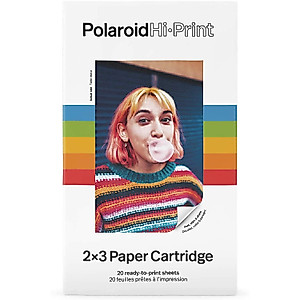 Polaroid Originals Hi-Print 2x3 Pocket Photo Printer, 2 Pack (40 Sheets) DYE-SUB TECH