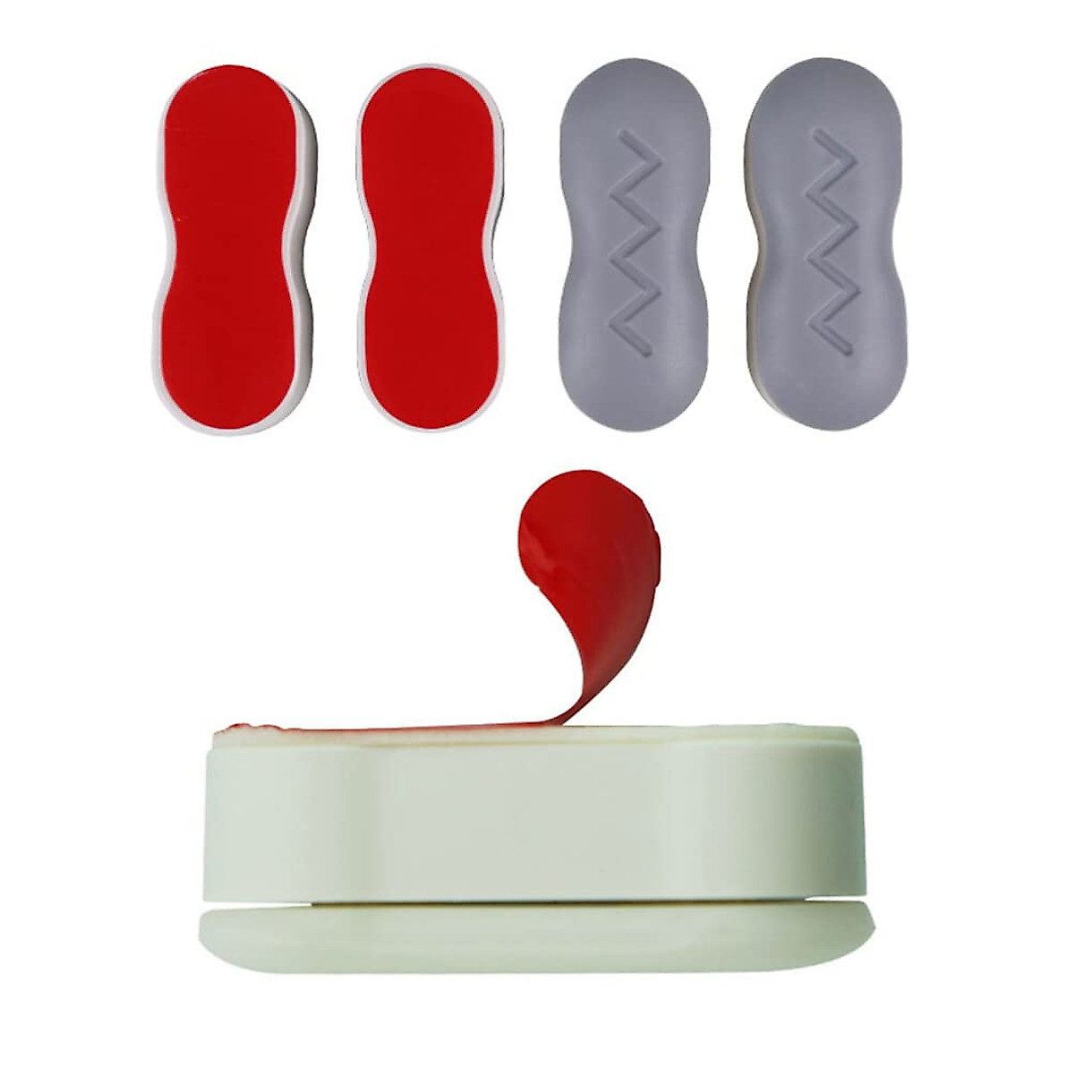 DOITOOL 12 Pieces Replacement Toilet Seat Bumpers for Bidet with Strong Adhesive Universal Toilet Seat Buffer (White)