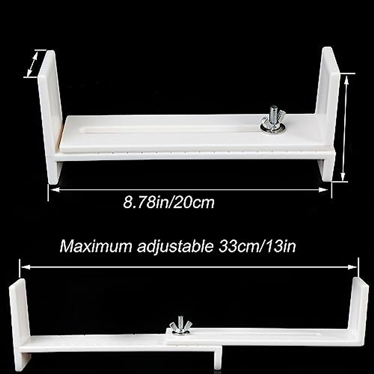 FECCY Jig Bracelet Maker, Bracelet Jig with Clips, U Shape Wristband Maker Acrylic, Hand Knitting Control Simple Operation for Bracelet Making DIY Bracelet Tool (Acrylic)