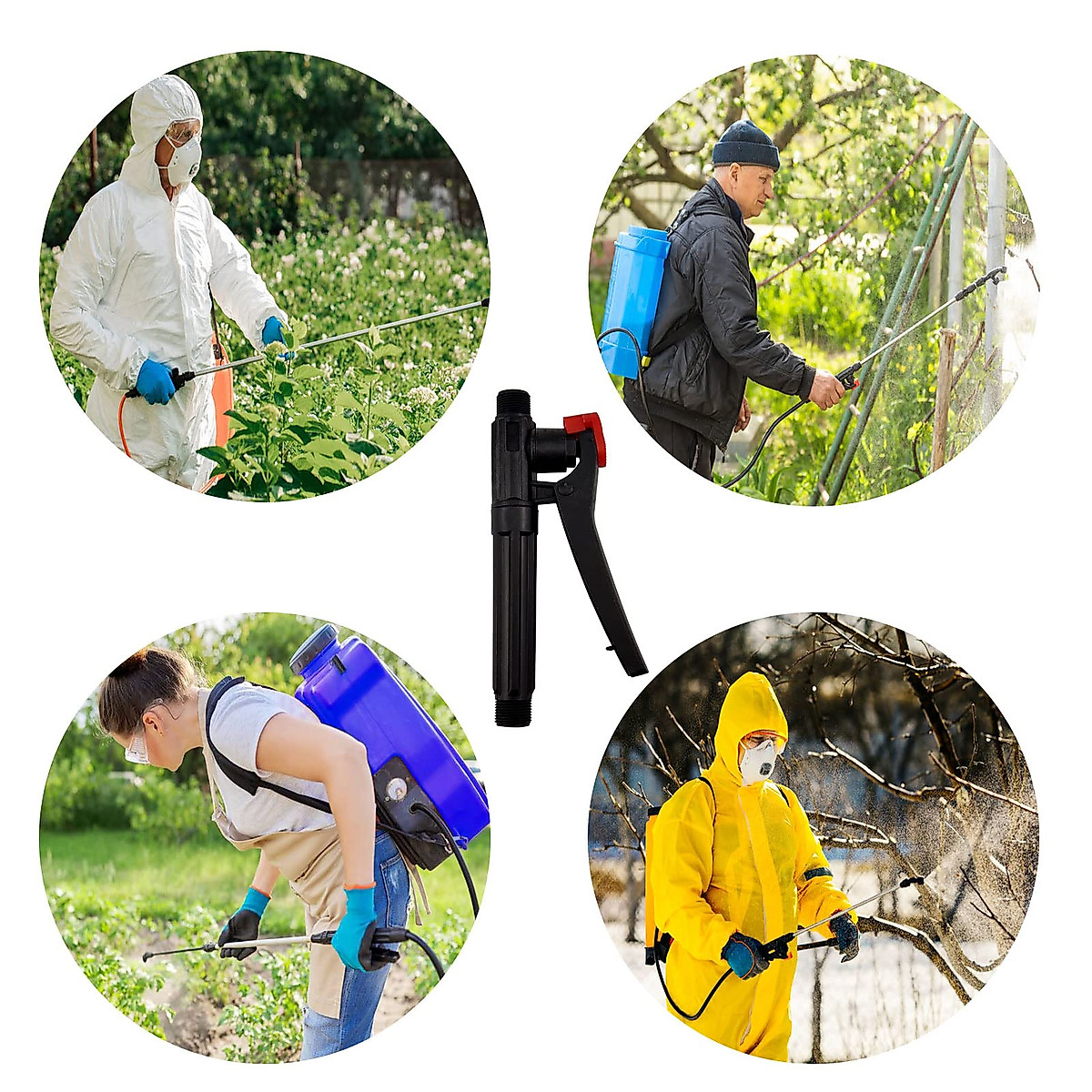 1 Pcs Pump Action Pressure Sprayer Greenwood Backpack Sprayer Parts Trigger Sprayer Handle Parts Garden Sprayer Handle Trigger Gun Sprayer Handle Pump Sprayer Wand Replacement