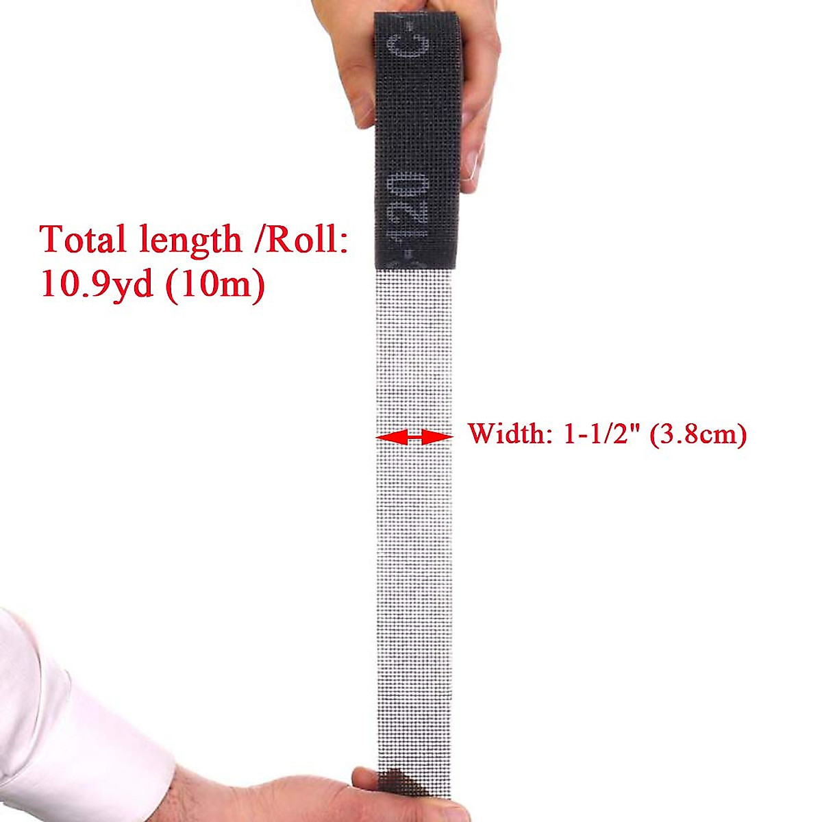 EMILYPRO Sanding Rolls/Plumbing Sanding Cloth 1.5" x 11yd (33 ft) / Plumber's Double Side Open Mesh/Aluminum Oxide Grit #80-1Roll