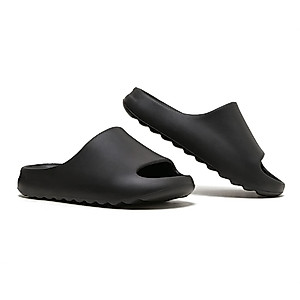 Cloud Slides for Women and Men, Pillow Slippers, Non-Slip Quick Drying Soft Lightweight Shower Shoes, Thick Sole Open Toe Slides Sandals for Indoor & Outdoor