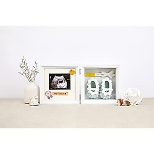 SmileReader Pregnancy Keepsake (with at-Home-Tool Kit), Sonogram Frame Keepsake Case, Shadow Box, Gift for New Parents Moms and Dads