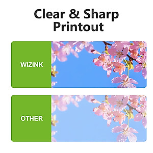 WIZINK 62 62XL Ink Cartridges Replacement 2black Ink cartridges for HP Ink 62 XL 62xl for Printer Envy 5660 7645 5540 7640 5643 5663 Officejet 5740 200 5746 5745 OfficeJet Mobile 200, 250 (2 Black)