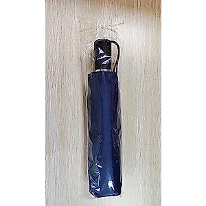 TechRise Large Windproof Umbrella, Wind Resistant Compact Travel Folding Umbrellas, Ladies Auto Open Close Strong Wind Proof Rain Proof with 10 Ribs golf umbrella collapsible for Men Women (Blue)