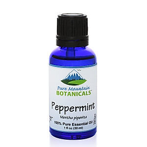Peppermint Essential Oil - Full 1 oz (30 ml) Bottle - Pure Natural & Kosher Certified Mentha Piperita