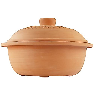 Eurita Clay Roaster, Non-Stick Dutch Oven, Versatile Cooking Vessel With Free Recipe Guide, 4 Quarts