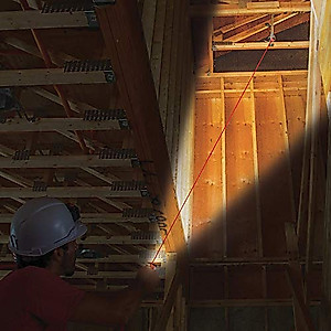 Klein Tools 56040 LED Rechargeable Flashlight, 350 Lumens, Twist Focus, Laser Pointer, Hands-Free, USB Charging Cable, for Work and Outdoor