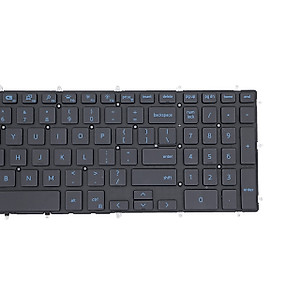 Replacement Keyboard for Dell G5 5500 5587 5590, G5 SE 5505, G7 7588 7590 7790, G3 3579 3779 3590 Series Game Laptop, Dell G5 5587 Replacement Keyboard with Blue Frame with Backlit US Layout