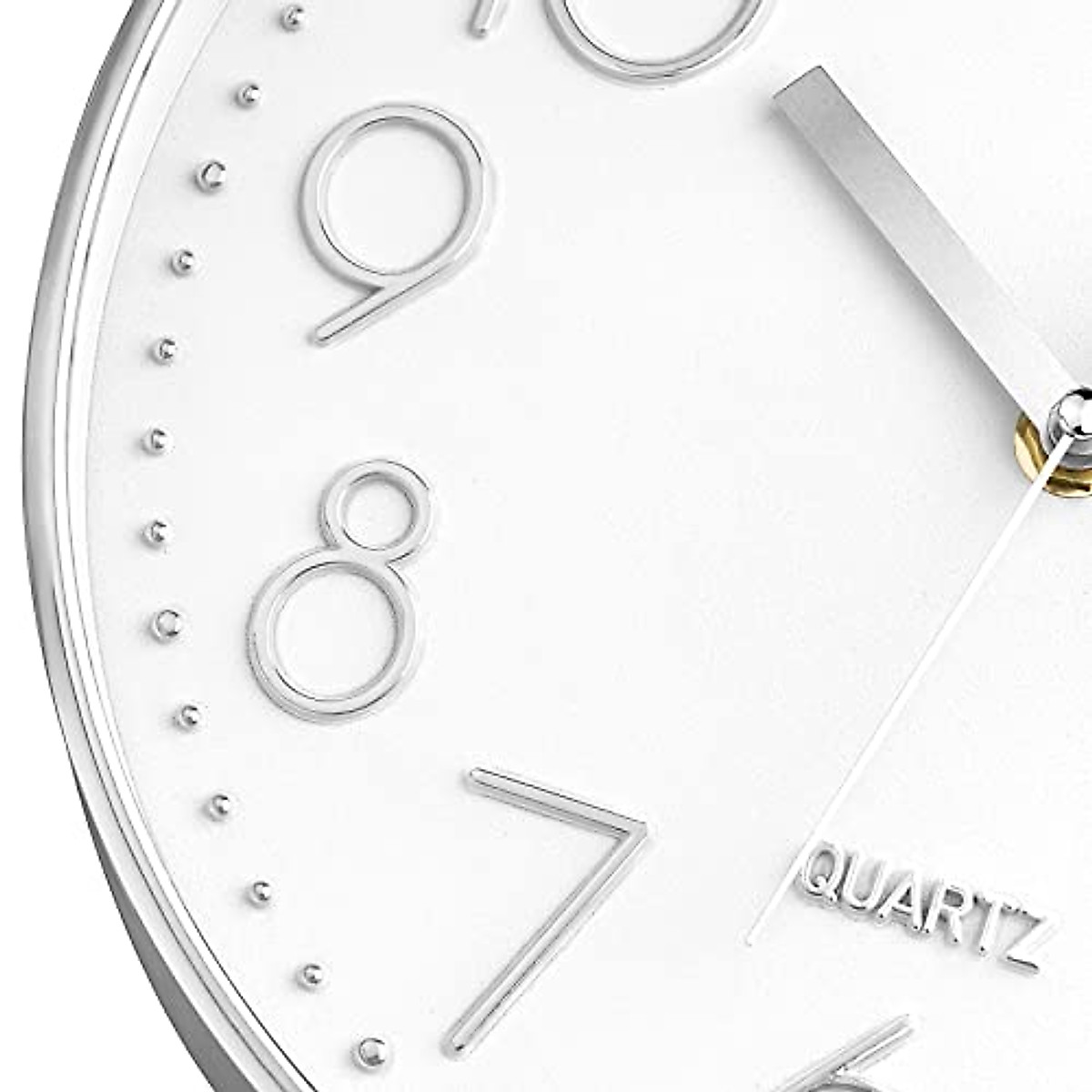 Lumuasky Silent Wall Clock Battery Operated Analog Small Cute Non-Ticking Decorative Clock for Bedroom Kitchen Living Room School Office Classroom Decor (10 inch)