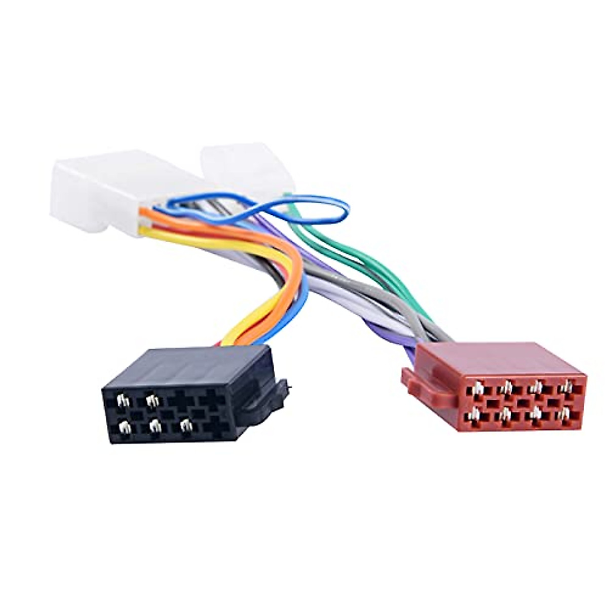 ISO Wiring Harness,Car Radio Stereo Plug Adapter Connector Compatible with Toyota, Black