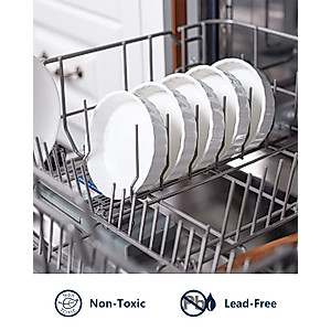 Taeochiy 8 Oz Creme Brulee Ramekins, Porcelain Ramekins Oven Safe, Round Tart Pan Mini Fluted Quiche Dishes, Set of 6, White