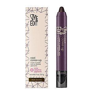 Style Edit Root Touch Up Stick - Instant Concealer for Grays and Roots (Dark Brown)