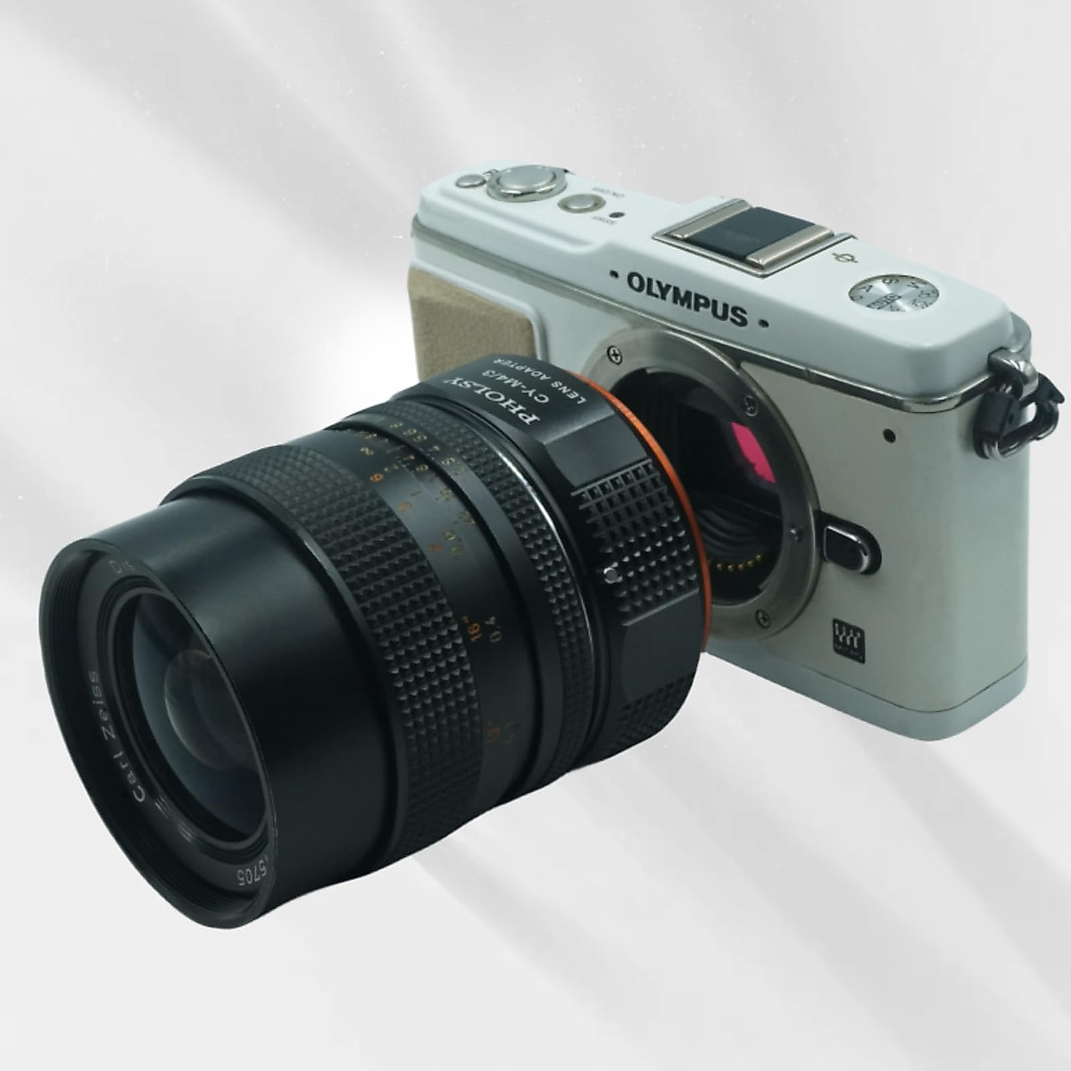 PHOLSY Lens Mount Adapter CY to MFT Compatible with Contax/Yashica CY Mount Lens to Micro Four Thirds (M4/3 Micro 4/3) Mount Camera Body Compatible with Olympus Panasonic Lumix Cameras CY to M4/3