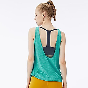 Evercute Racerback Sports Bras Padded Y Racer Back Cropped Bras for Yoga Workout Fitness Low Impact