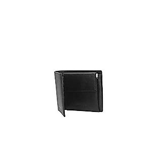 Michael Kors Men's Cooper Billfold with Pocket Wallet (Black Leather)