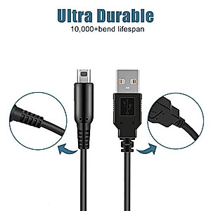 3DS USB Charger Cable, Power Charging Lead for Nintendo New 3DS XL/New 3DS/ 3DS XL/ 3DS/ New 2DS XL/New 2DS/ 2DS XL/ 2DS/ DSi/DSi XL