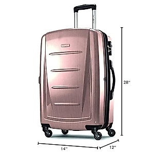 Samsonite Winfield 2 Hardside Expandable Luggage with Spinner Wheels (Artic Pink, 2-Piece Set (20/28))