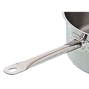 Supersteel Sauce Pan, 4-1/2 Qt, 8'' X 5-1/4'', With Cover, Induction Ready, Stainless Stee
