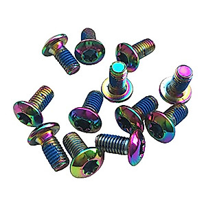 BESSTUUP 12Pc Mountain Brake Disc Bolts Road MTB Disk T25 Head