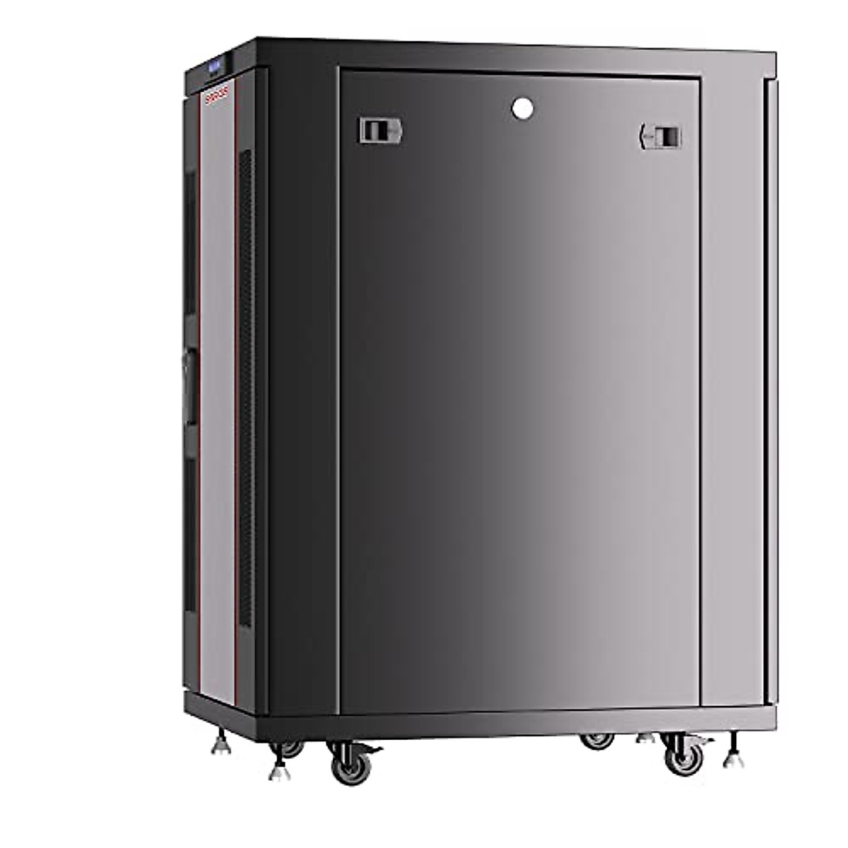 Server Rack - Locking Cabinet - Network Rack Cabinet Enclosure - 27U - Rack Mount - 32 Inch Deep - Server Cabinet - on Casters - Rack Shelf - Cooling Fan - Thermostat - Sysracks - SRF