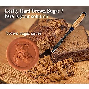 brown sugar keeper brown sugar bear brown sugar saver terra cotta brown sugar saver sugar bear brown sugar disc keeps brown sugar soft or keep dry