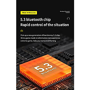 LmtLessDeals Wireless Bluetooth Earbuds Game Headphones 5.3 BT HiFi Stereo Premium Sound with Heavy Bass Shock K20 Touch Control Smart Noise Reduction Long Battery Life