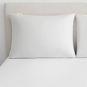 AllerEase Waterproof Pillow Protector, Allergy Pillow Protector, Zippered Pillow Protector, Standard/Queen, 2 Pack