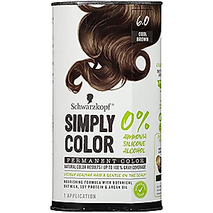 Schwarzkopf Simply Color Permanent Hair Color, 6.0 Cool Brown