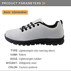 Forchrinse Lemon Print Women’s Walking Running Shoes Tennis Shoes Breathable Causal Sport Athletic Sneaker