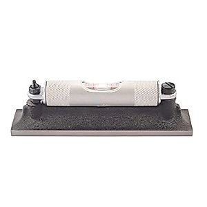 Starrett Machinists' Level with Ground and Graduated Main Vial - Ideal for Machine Shop and Tool Room Use - 4" (100mm) Length, Without Case and Cross Test Vial - 98-4
