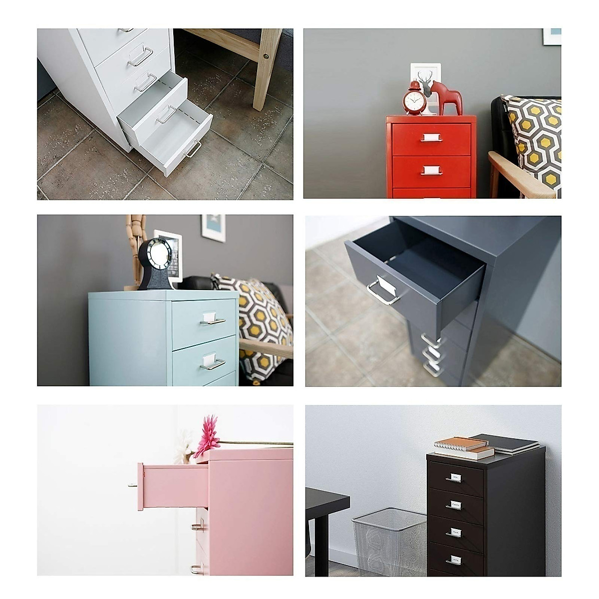 5 Drawers Mobile Storage Cabinet File Cabinet,Small Rolling Vertical File Cabinet,Vertical Filling Cabinet on Wheels,Metal Mobile File Cabinet with Lock Casters, Under Desk Metal Locker Cabinet, Red