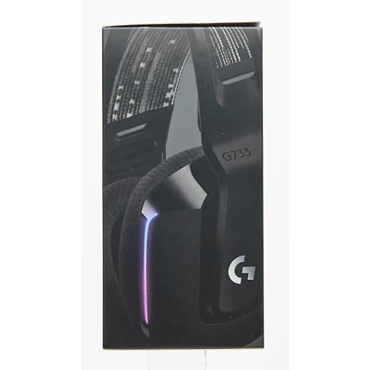 Logitech G733 Lightspeed Wireless Gaming Headset with Suspension Headband, LIGHTSYNC RGB, Blue VO!CE mic Technology and PRO-G Audio Drivers, Lightweight, 29 Hour Battery Life, 20m Range - Black