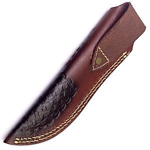 8" long handmade leather sheath knife sheath for 8"—9" fixed blade knife