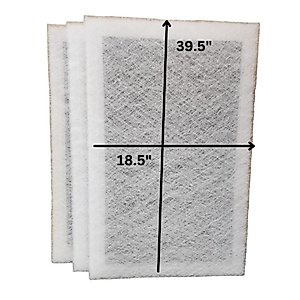 Fast-Shipped-Filters 3 Pack compatible with 20x21.5 StratosAire Air Cleaner Replacement Filter Pads Actaul Filter Size 18.5x19