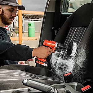 Soft White Drill Brush Attachment Set - Car Interior Detailing Kit, All Purpose Power Drill Brush with Extend Attachment for Car, Boat, Seat, Carpet, Upholstery, Bathroom, Grout, Floor and Tile