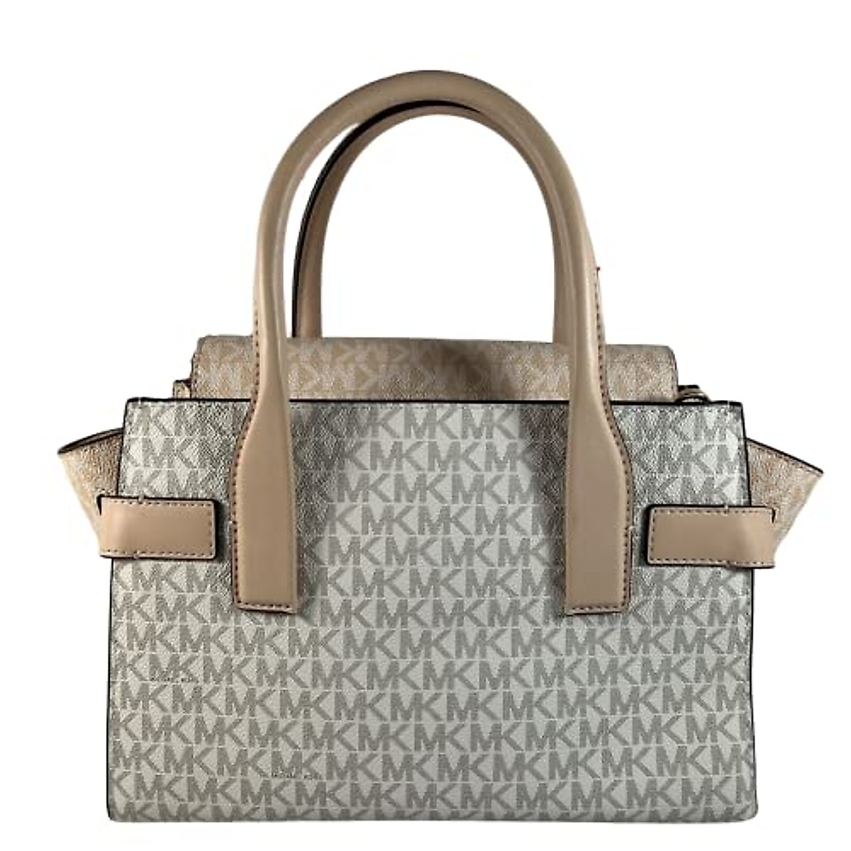 Michael Kors Carmen Colorblock Medium Flap Satchel -Buff Multi