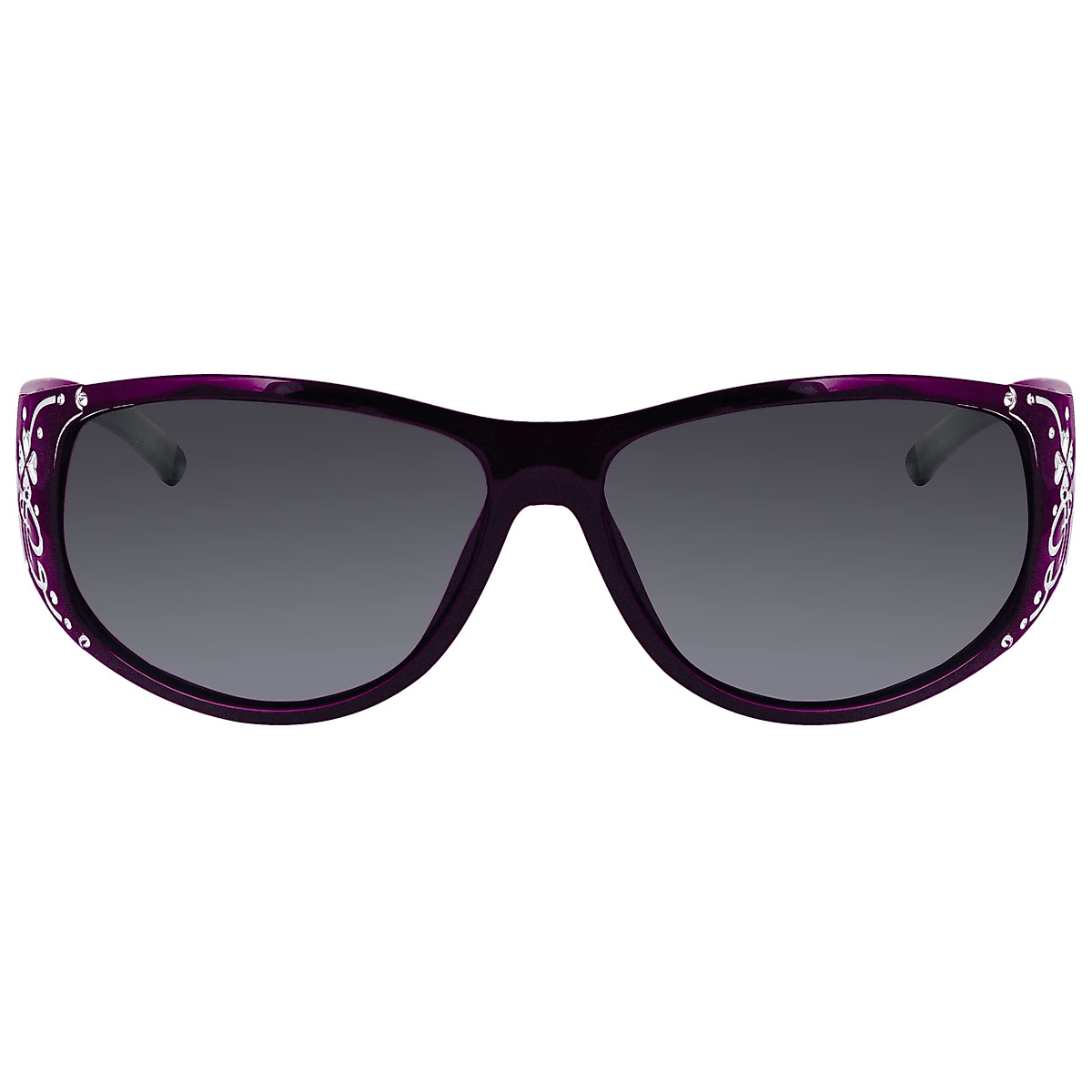 Polarized Sunglasses for Women - Premium Fashion Sunglasses - HZ Series Chic Womens Designer Sunglasses (Deep Lavender, Dark Smoke)