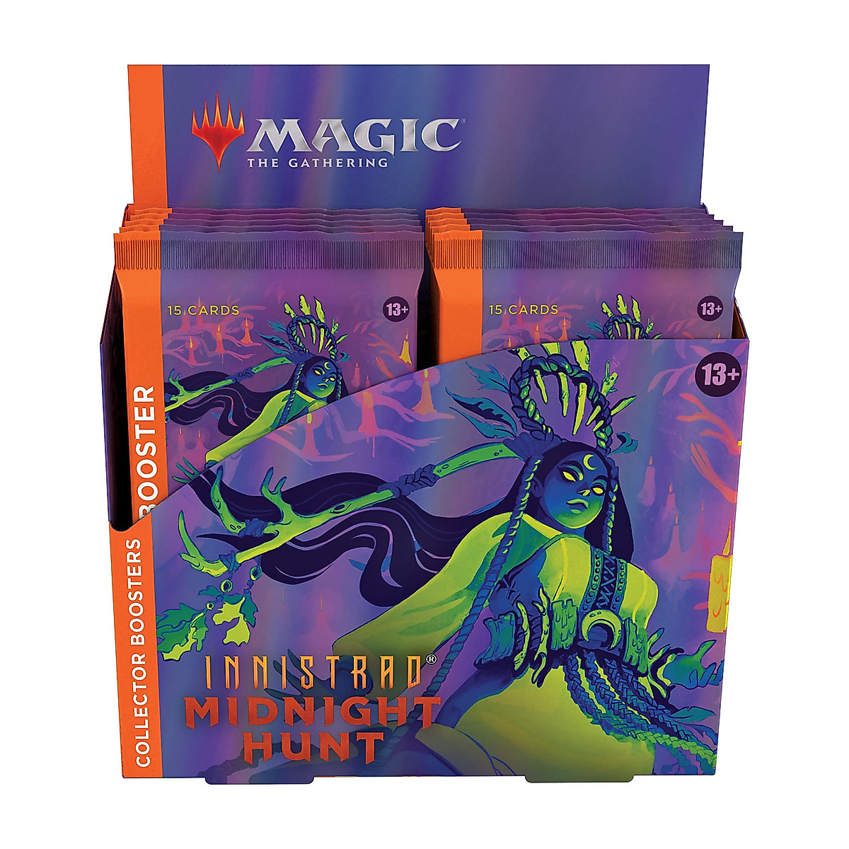 Magic: The Gathering Innistrad: Midnight Hunt Collector Booster Box | 12 Packs (180 Magic Cards)