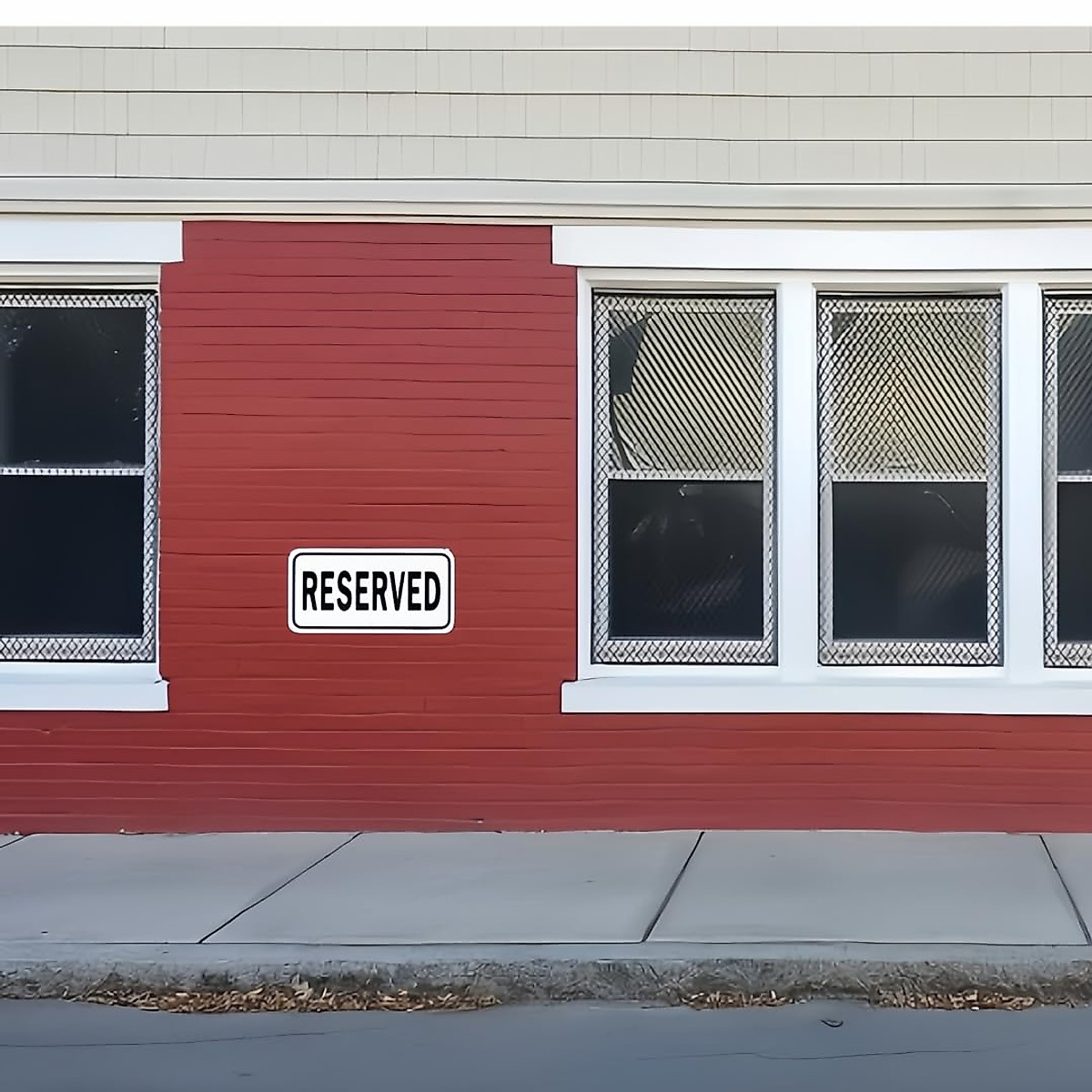 2 Pack Reserved Sign, 12"x 6" - .040 Aluminum Reflective Sign Rust Free Aluminum-UV Protected and Weatherproof