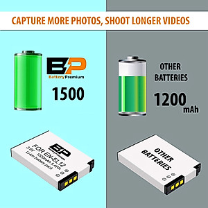 XGATML Gywinovo BP EN-EL12 Battery Compatible with Nikon Coolpix A1000, B600, AW100, AW110, P300, S630, S640, S6000, S6100, S6150, S6200, S6300, S8000, S8100, S8200, S9050, S9100, S9200, S9300, S9501