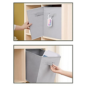 ECLAT Shoe Covers Box 12 Inch Storage Cubes- 1 Pack Foldable Shoe Booties Holder, Dispenser Bin for Guest, Homeowner, Realtor, Open House, Real Estate Agent Supplies, Light Gray