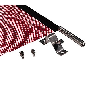 Mytee Products EZ Mount Warning Flag Red 18" x 18" Mesh Safety Flag DOT Compliant | Spring Loaded Quick n Easy Disconnect - 2 Pack